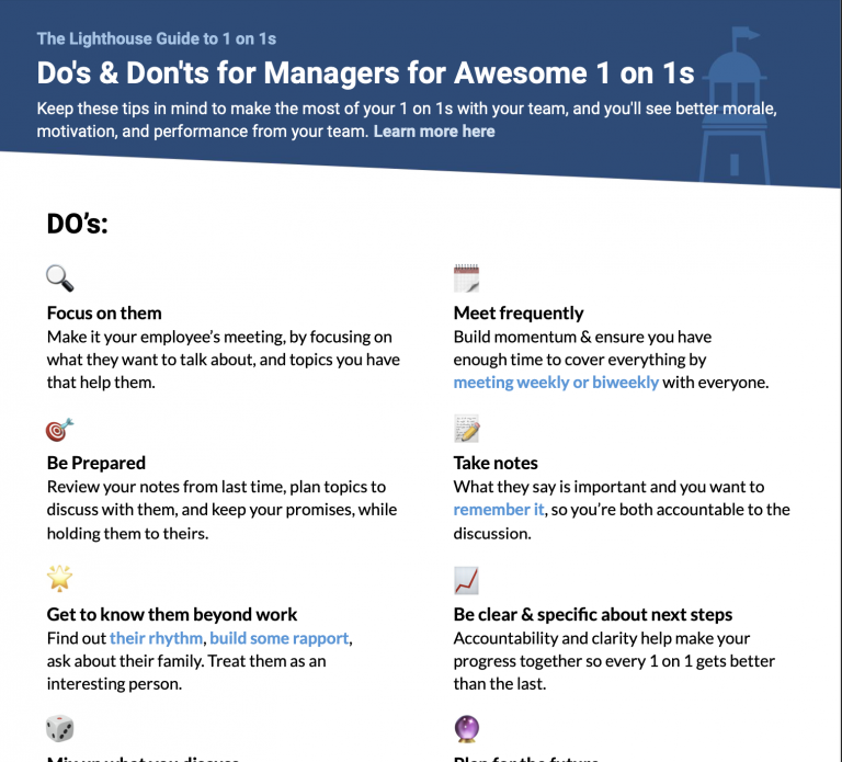 One on One Meetings: The Only Guide Managers Need [Free Template]