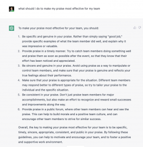 ChatGPT Management Advice - AI Answers 5 of Your Questions