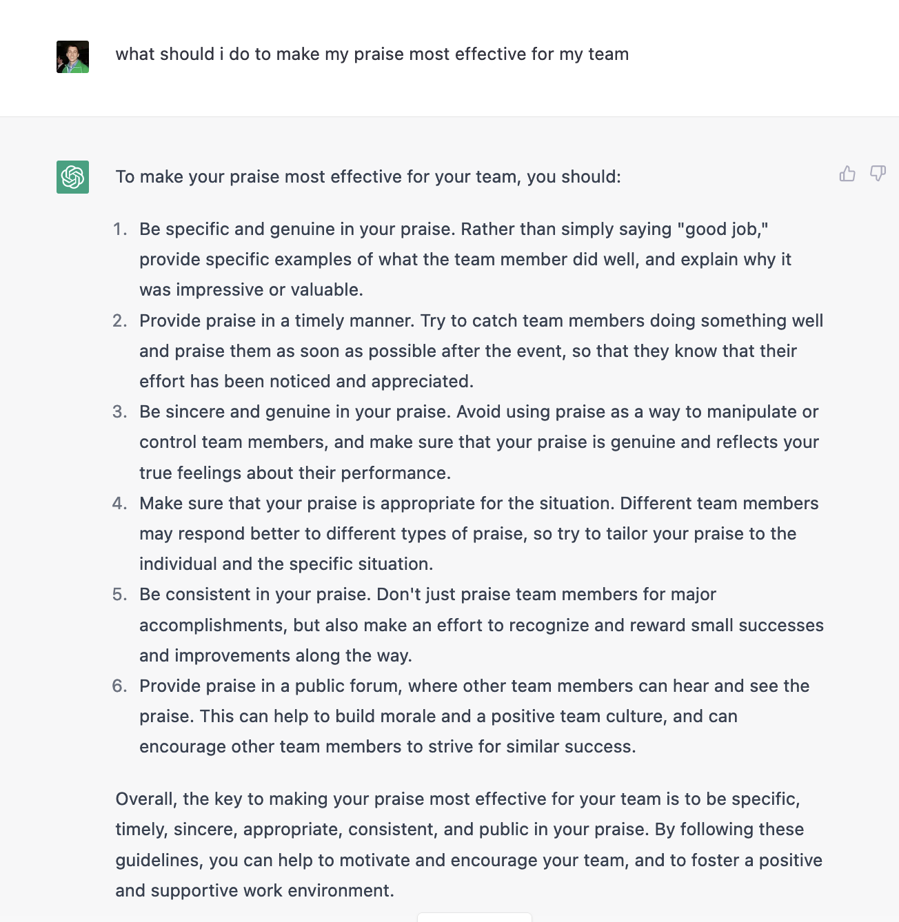 ChatGPT Management Advice - AI Answers 5 of Your Questions